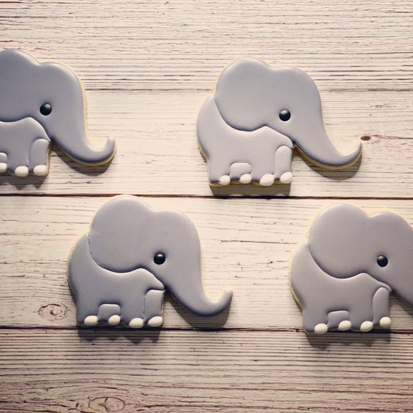 Elephant Cookies - Etsy