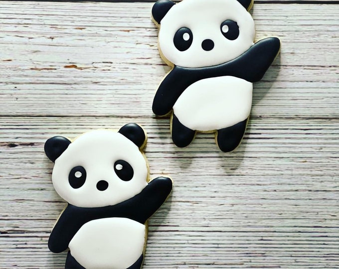 Panda Bear Cookies | Panda Cookies | Sugar Cookies | Animal Cookies ...