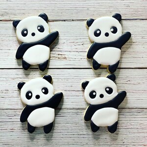Panda Bear Cookies | Panda Cookies | Sugar Cookies | Animal Cookies ...