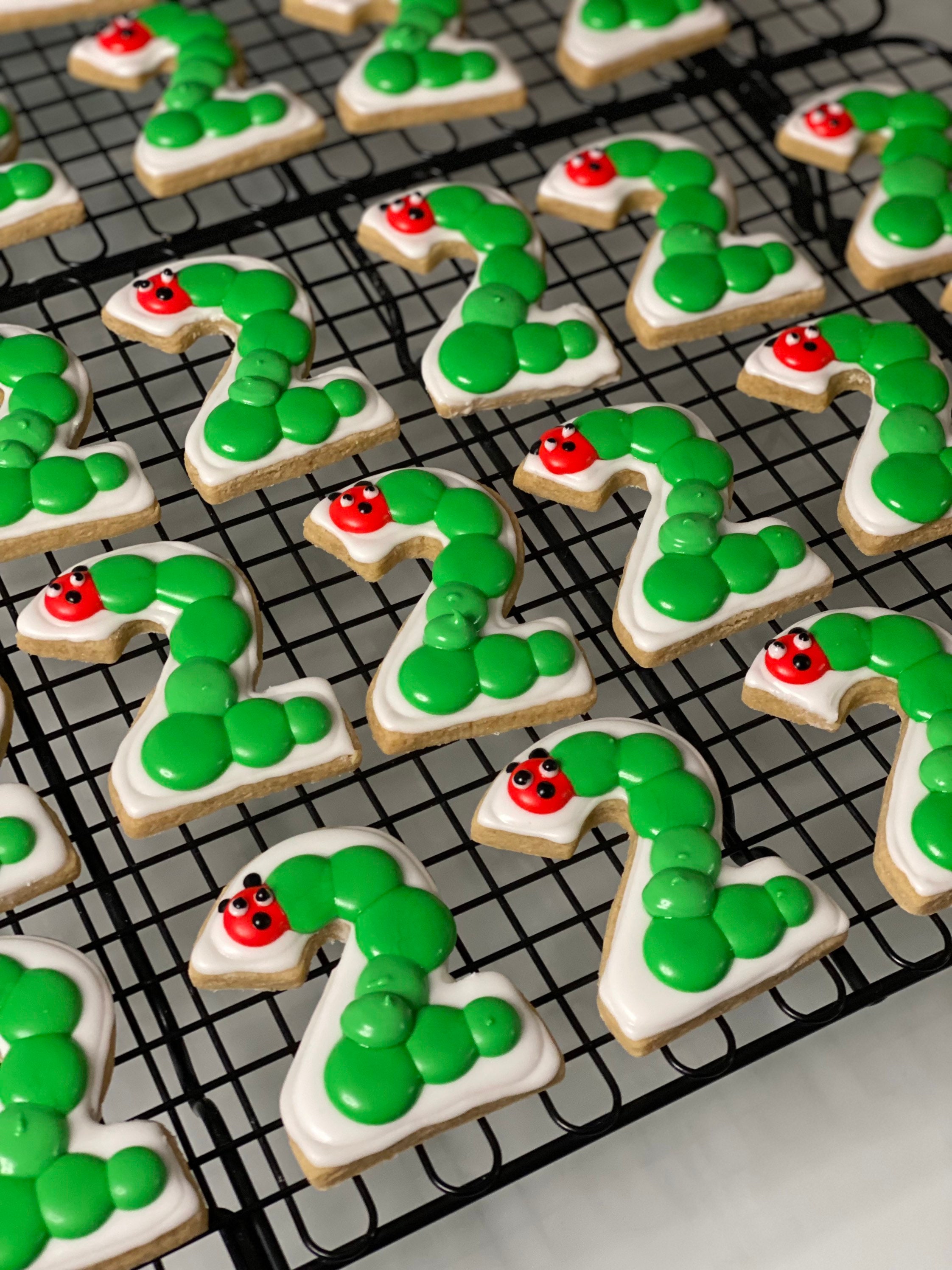 Very Hungry Caterpillar Cookies | Caterpillar Cookies | Sugar Cookies ...