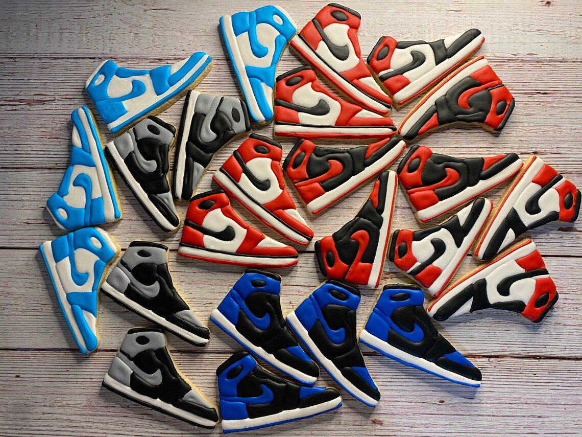 Jordan 1 Sneaker Cookies Sneaker Cookies Jordan Cookies - Etsy