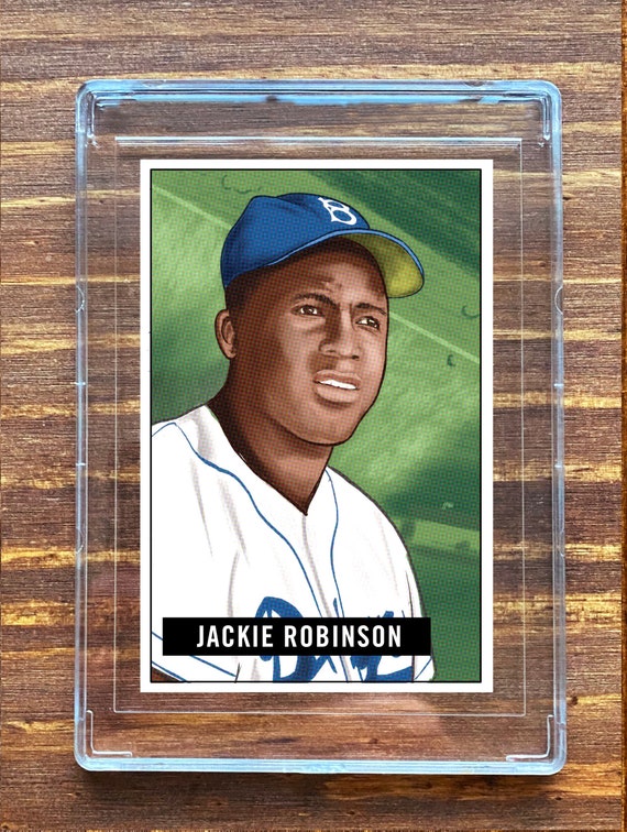 Jackie Robinson Baseball Card Signed