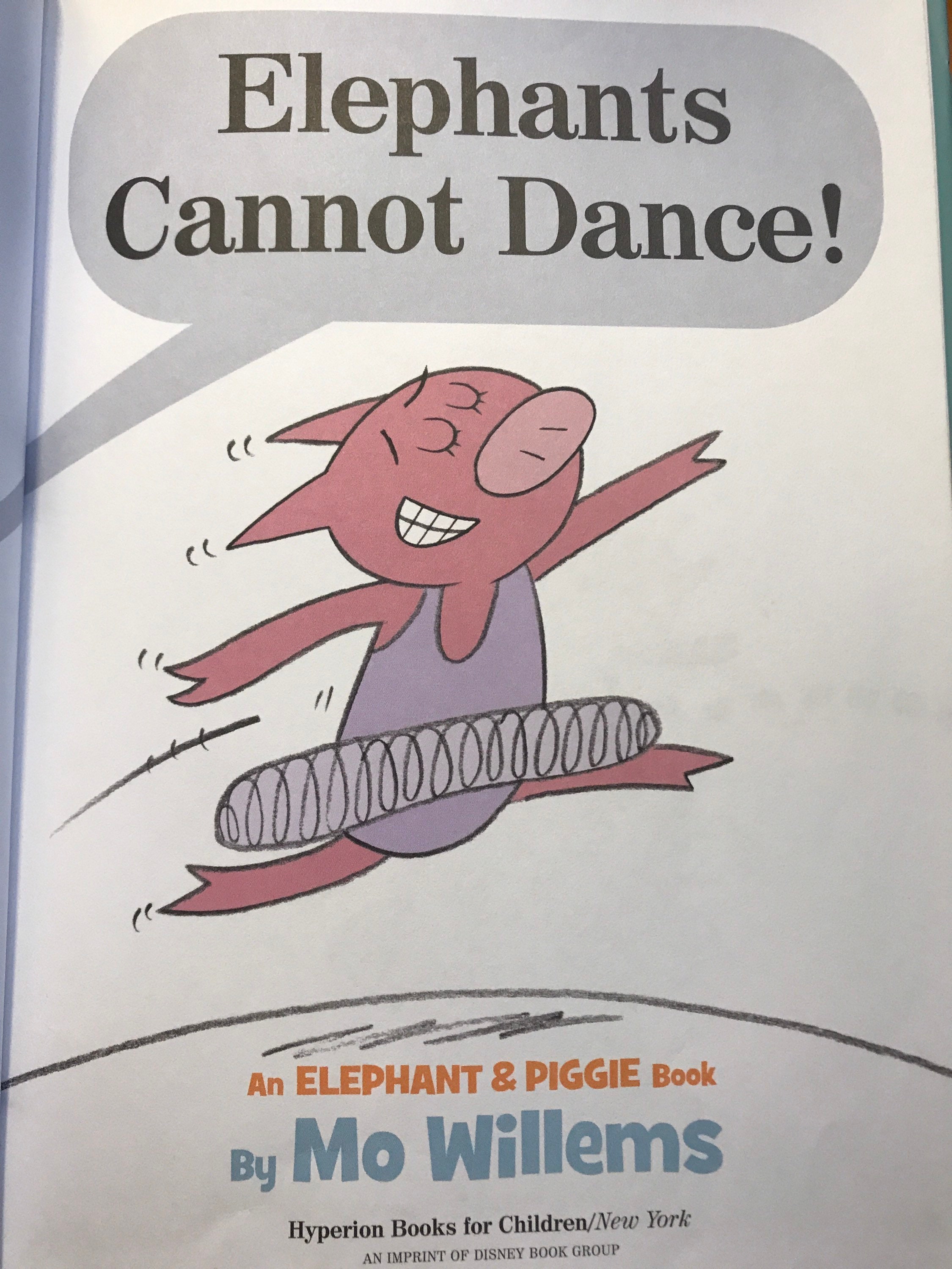 Elephants Cannot Dance by Mo Willems - Etsy