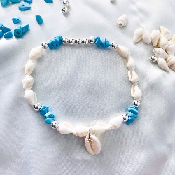 Cowrie Shell Anklet - Etsy UK