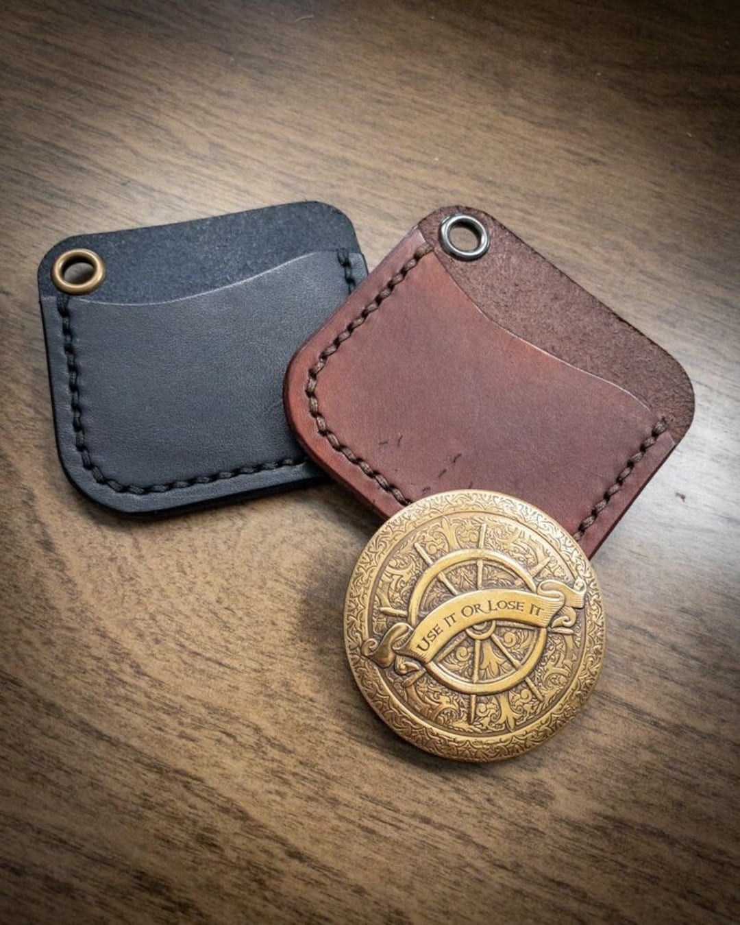 The Reliquary - Leather EDC Challenge Coin Slip Case - Etsy
