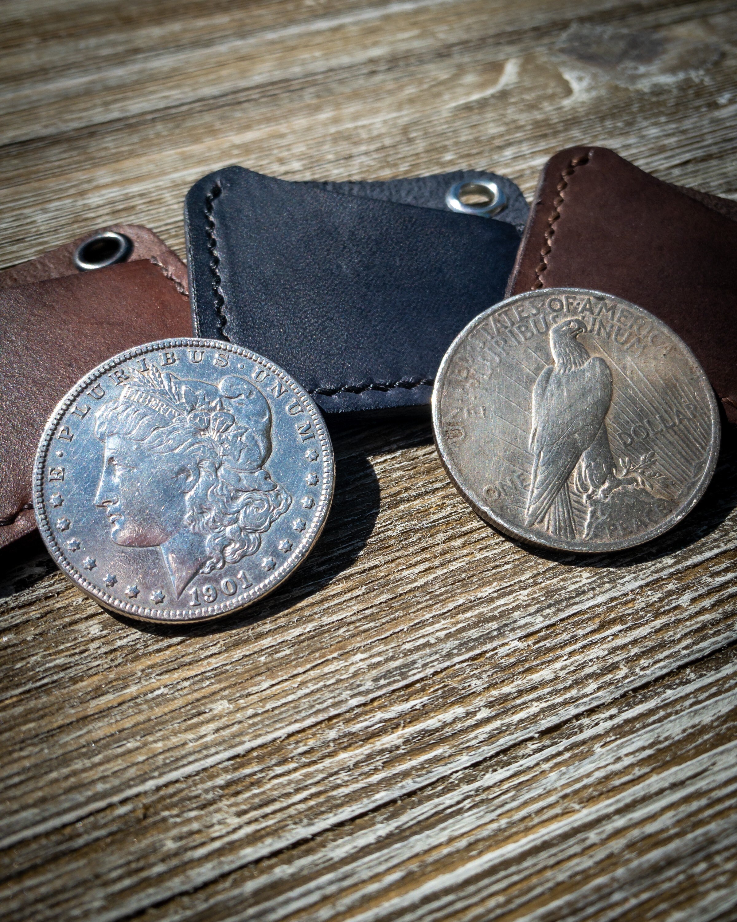 The Coffer Leather EDC Challenge Coin Slip Case - Etsy