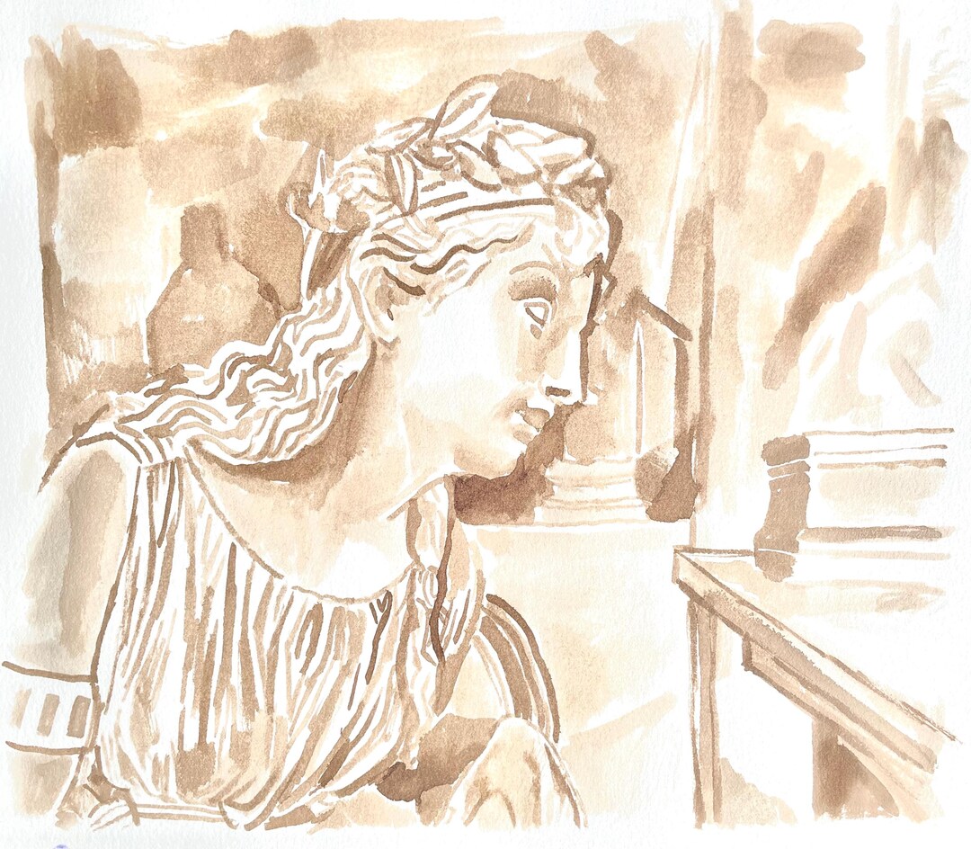 Walnut Ink Study – Promised Land, After Simmons (metropolitan Museum ...