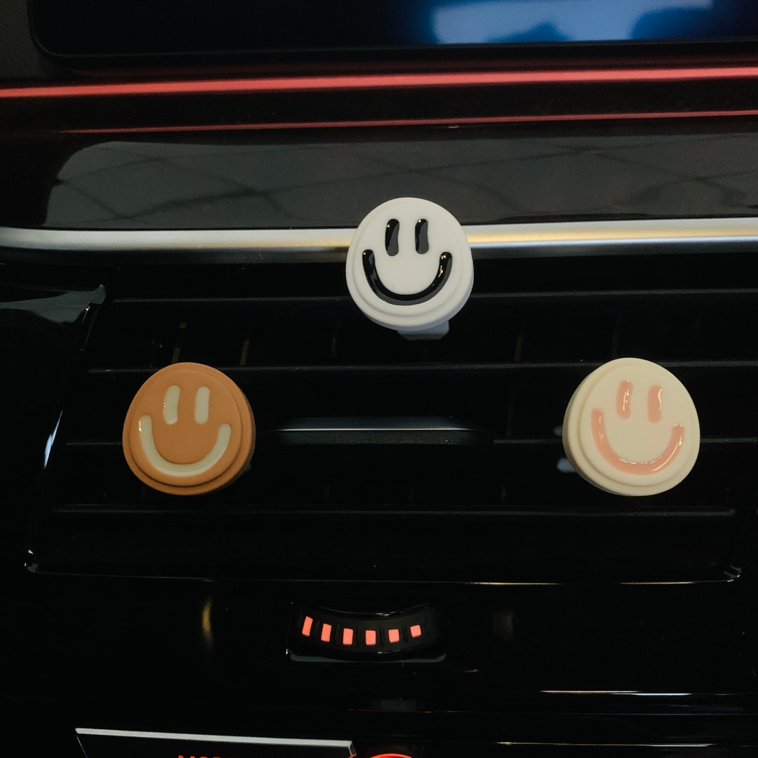 3pcs Cute Smiley Face Car Vent Clips Car Decor Kawaii Boho - Etsy