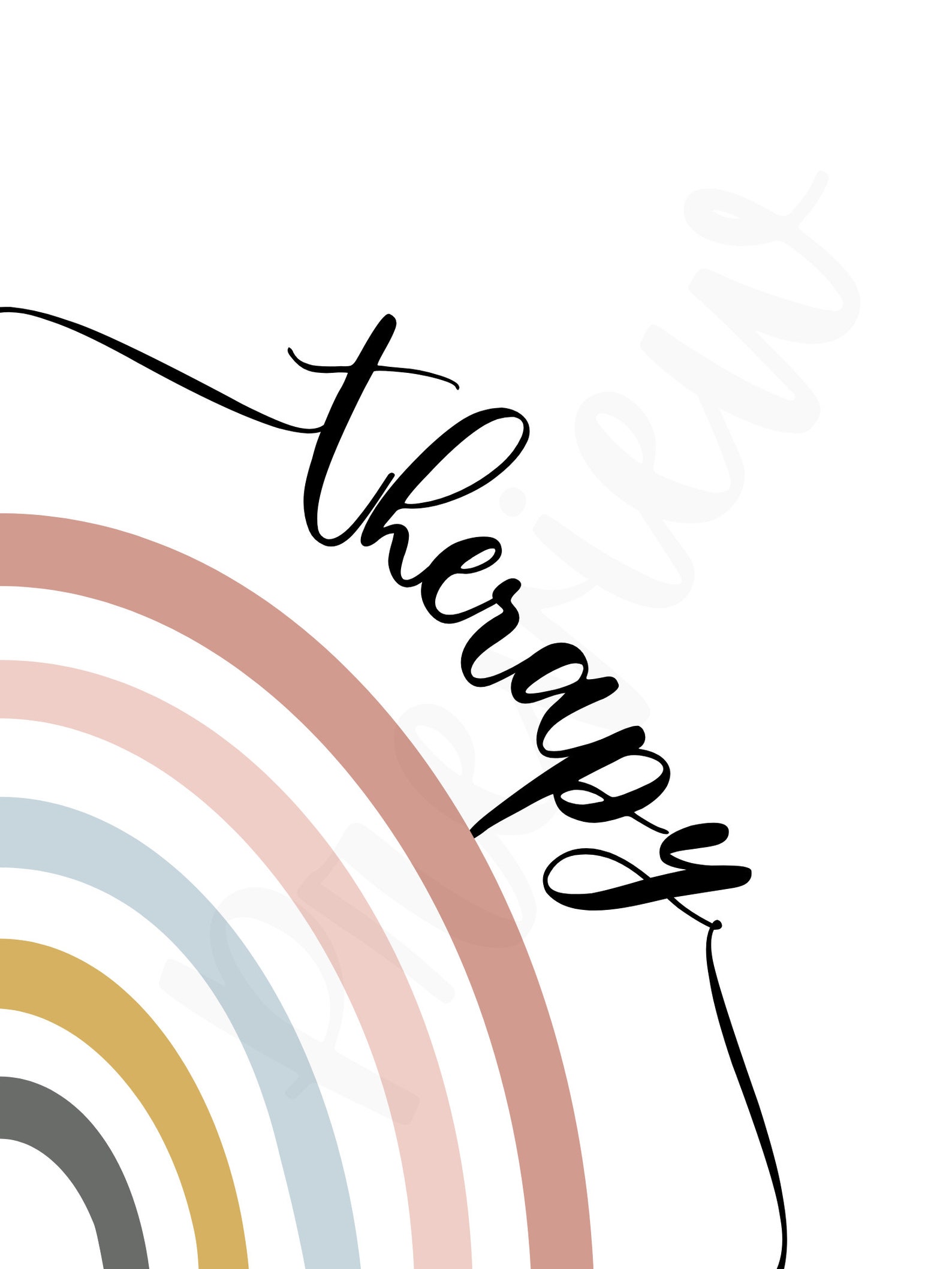 Occupational Therapy OT Wall Office Decor Rainbow Printable Instant ...