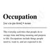 Occupational Therapy Poster Occupation Definition Office Decor PDF ...