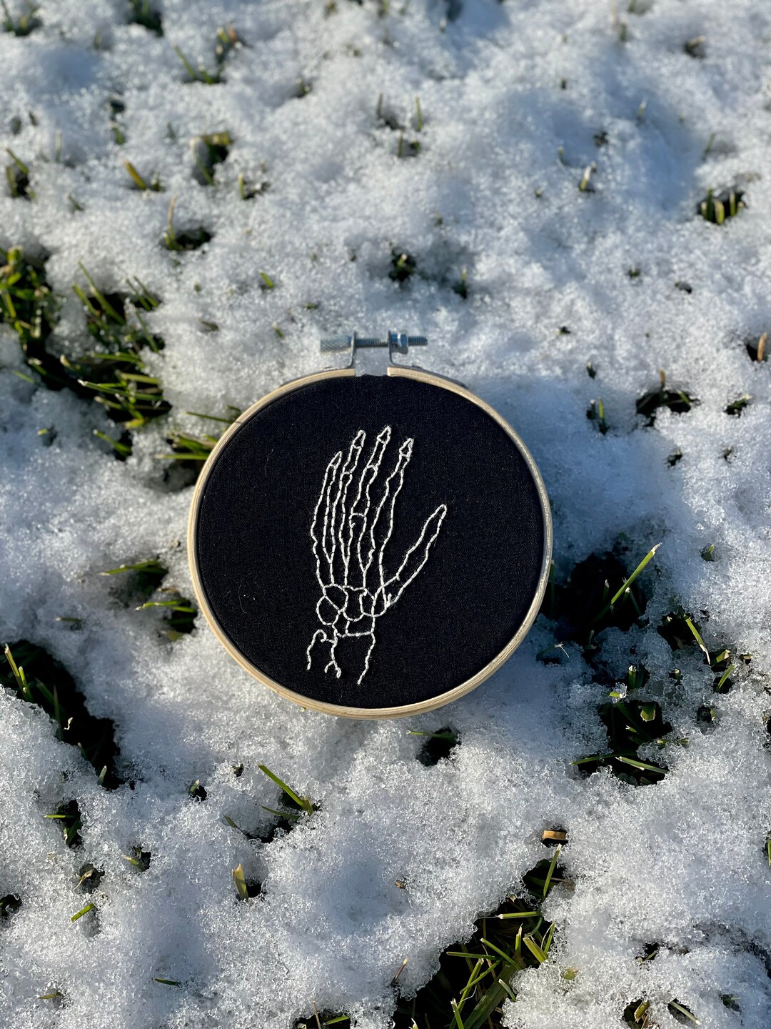 Skeleton Hand Embroidery - Etsy