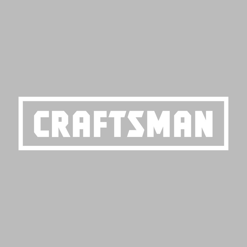 Craftsman Tools Logo With Border Vinyl Die-cut Decal | MADE IN USA ...
