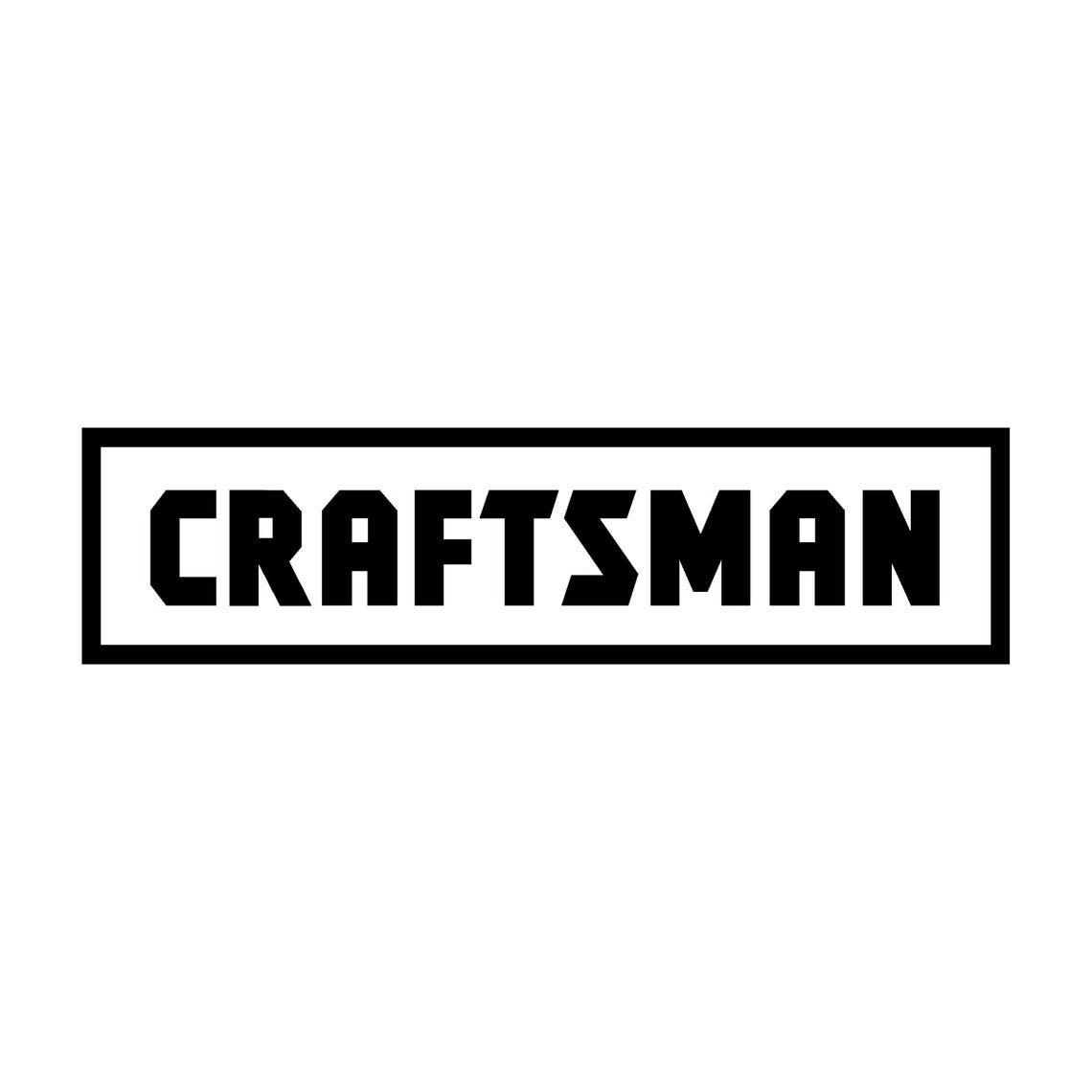Craftsman Tools Logo With Border Vinyl Die-cut Decal | MADE IN USA ...