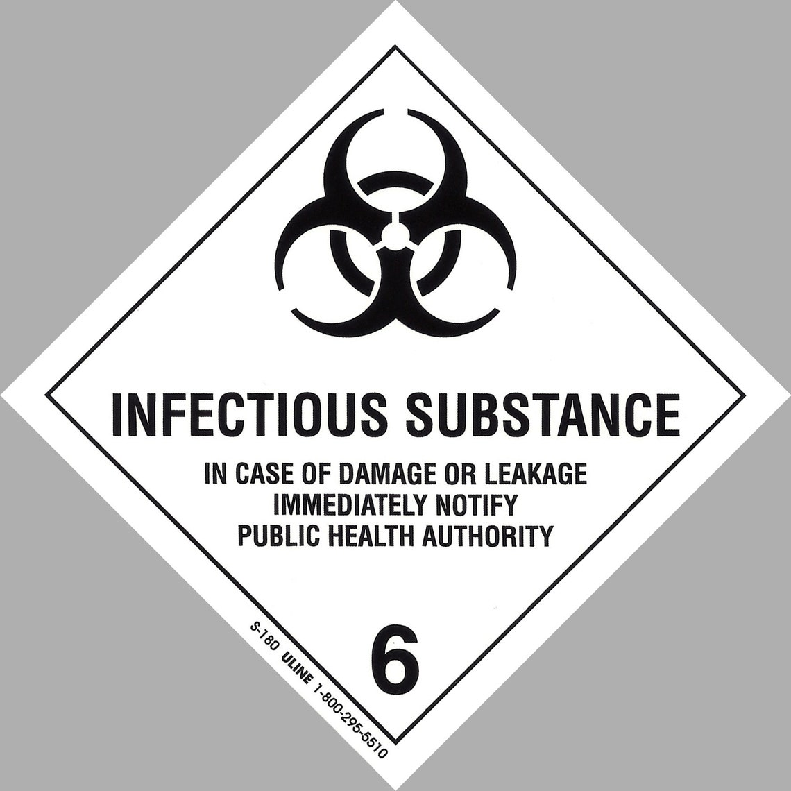 Infectious Substance Decal 4"x4" | Made in USA | Dot Transportation ...