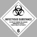 Infectious Substance Decal 4"x4" | Made in USA | Dot Transportation ...