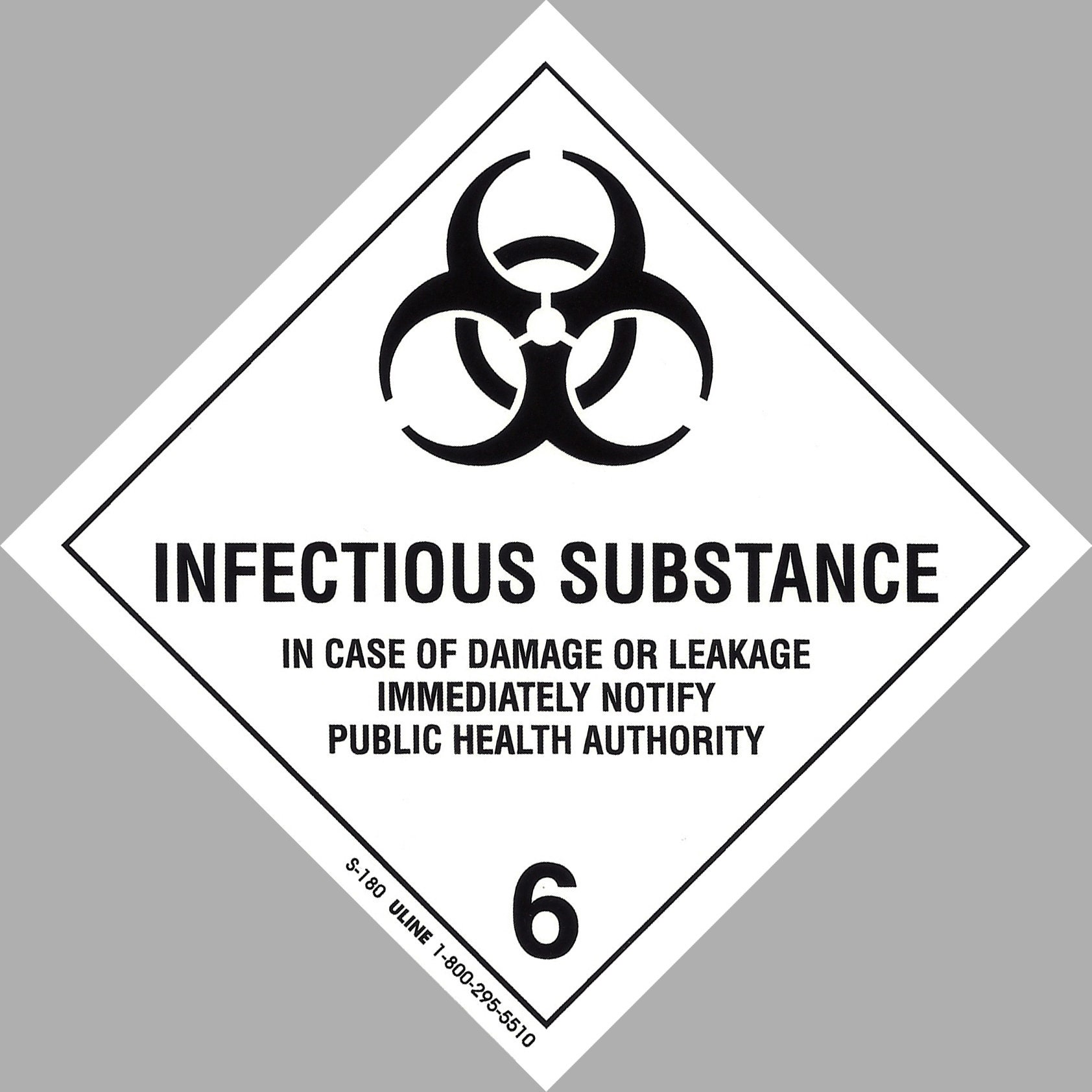 Infectious Substance Decal 4"x4" | Made in USA | Dot Transportation ...