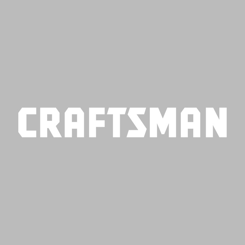 Craftsman Tools Logo Vinyl Die-cut Decal | MADE IN USA | Window/bumper ...