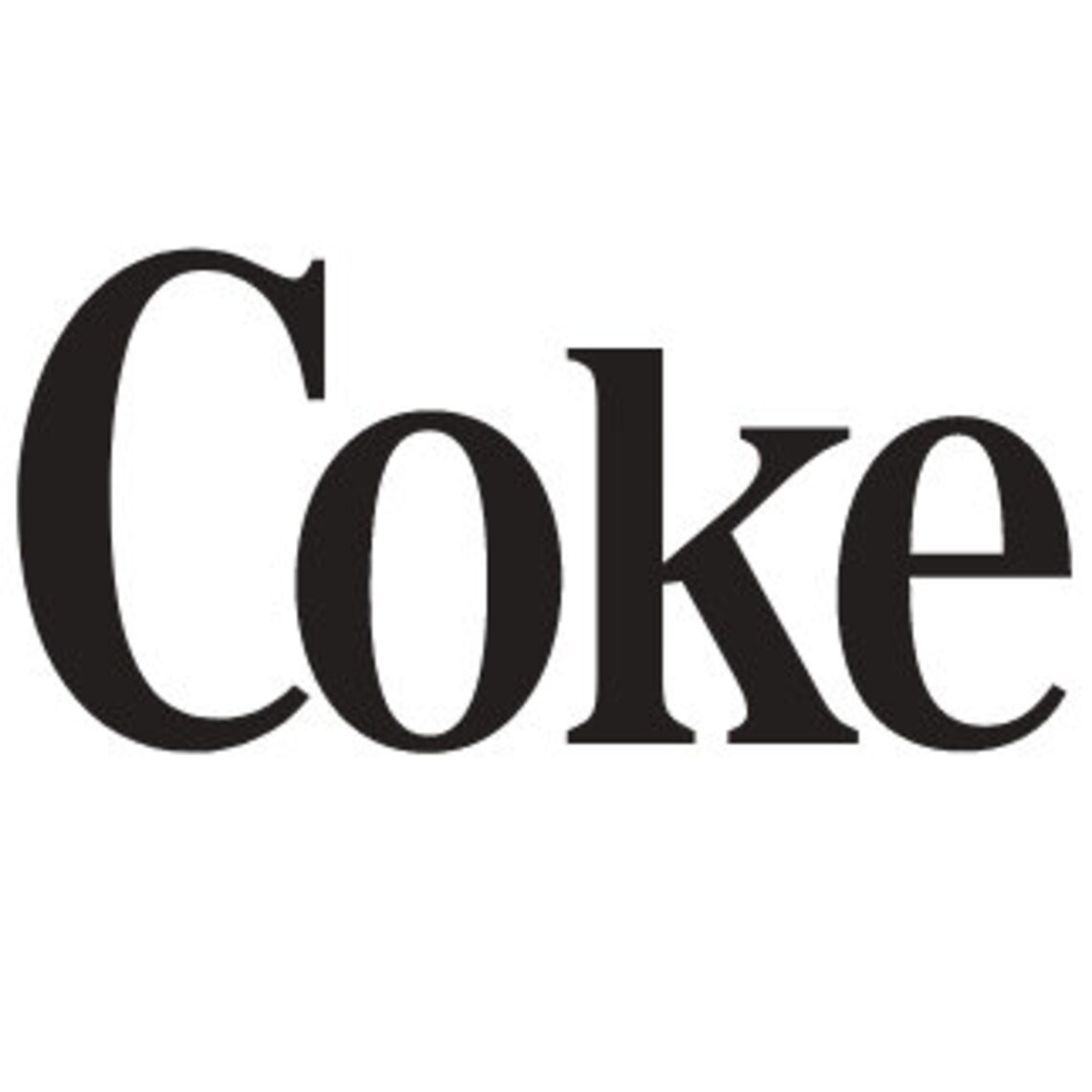 Coke Logo Vinyl Die-cut Decal MADE IN USA Window/bumper - Etsy