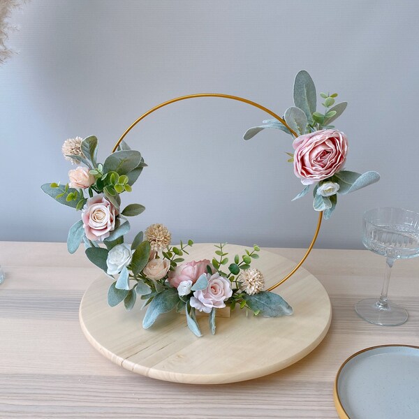 Floral Hoop Centerpiece - Etsy