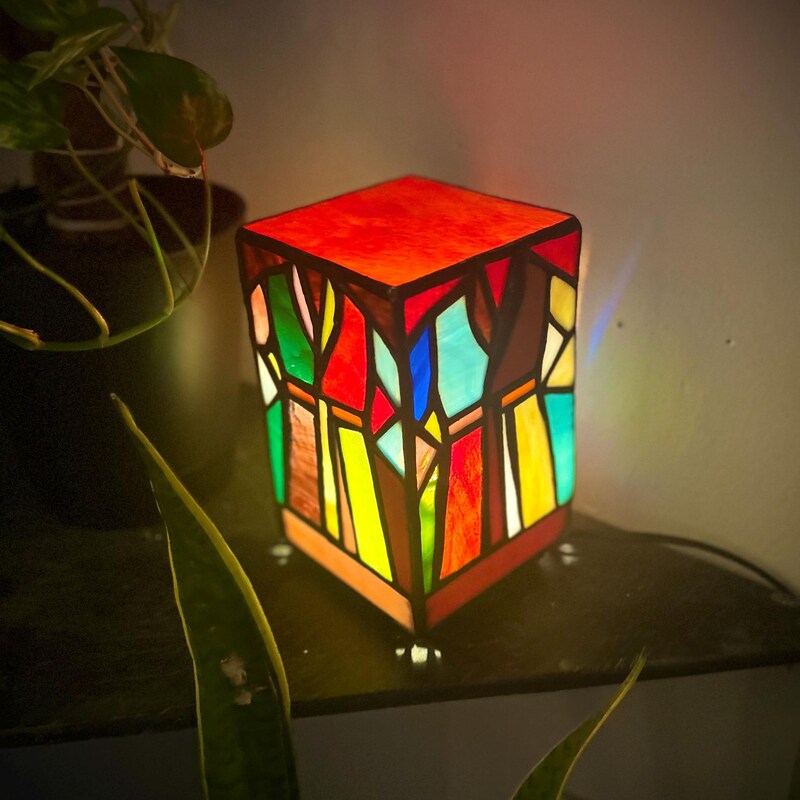 Stained Glass Lamp - Etsy