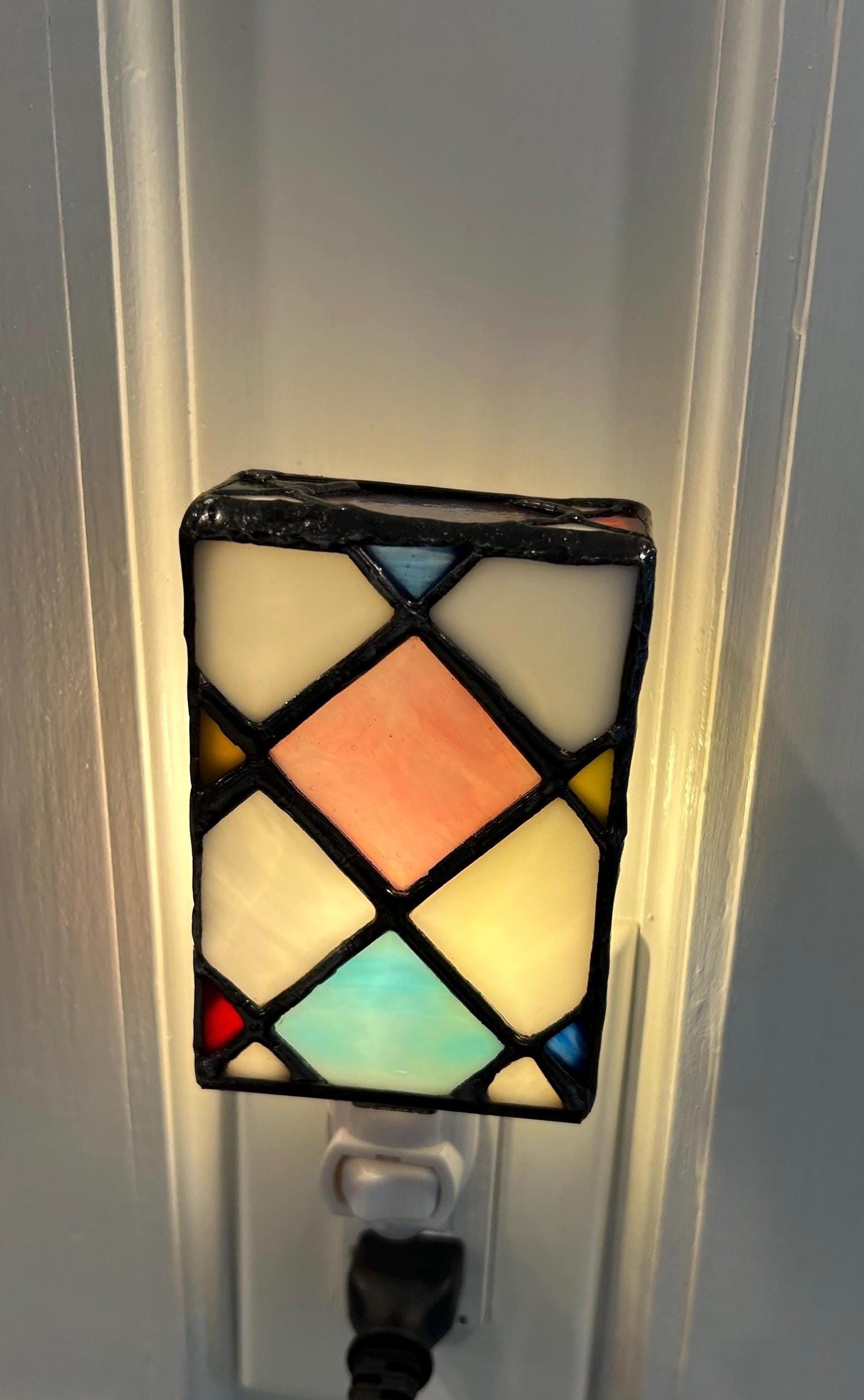 Handmade Stained Glass Nightlight - Etsy