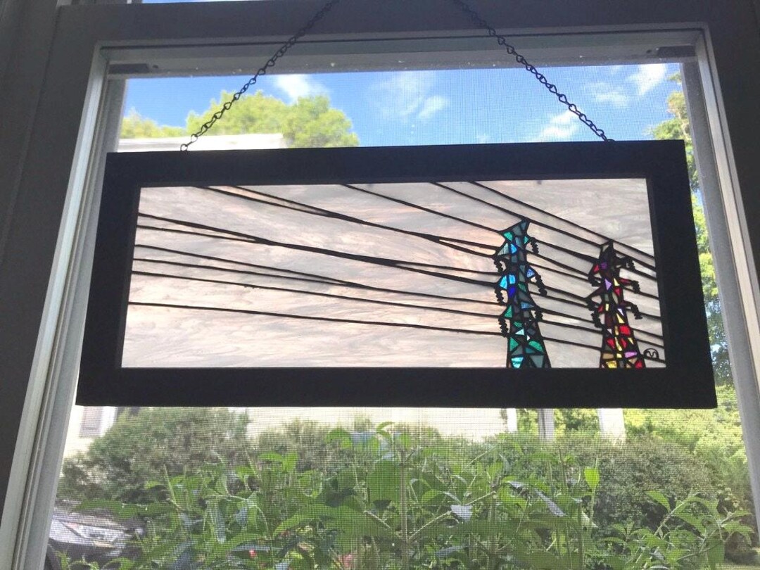 Stained Glass Power Lines - Etsy
