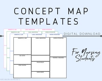 Nursing Concept Map, Concept Template, Medical Surgical, Neurological ...