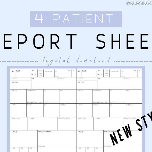 4 Patient Report - Etsy