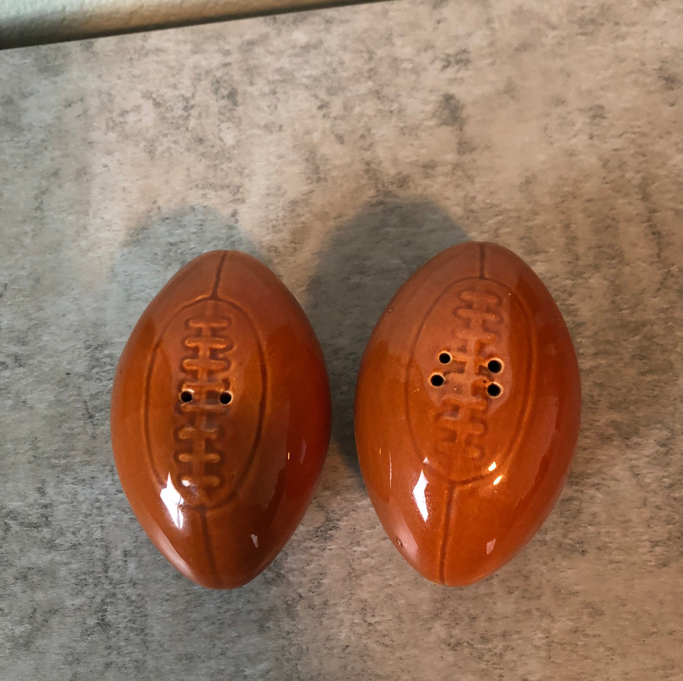 Football Salt and Pepper Shakers - Etsy
