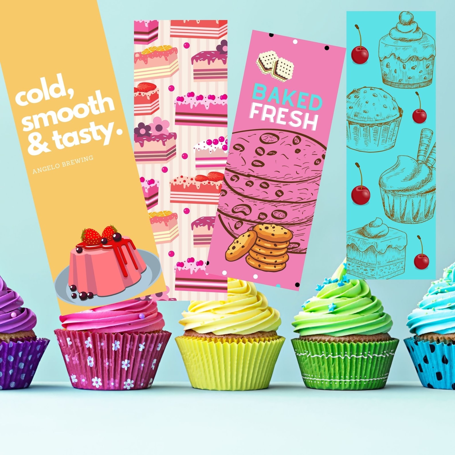 Dessert Bookmarks Pdf, Printable Sweets Bookmarks, Children Pdf ...