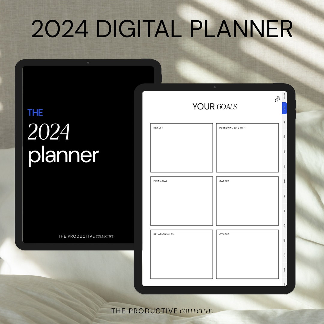Minimal Digital Planner 2024 PDF, Yearly Reflection, Year in Review ...