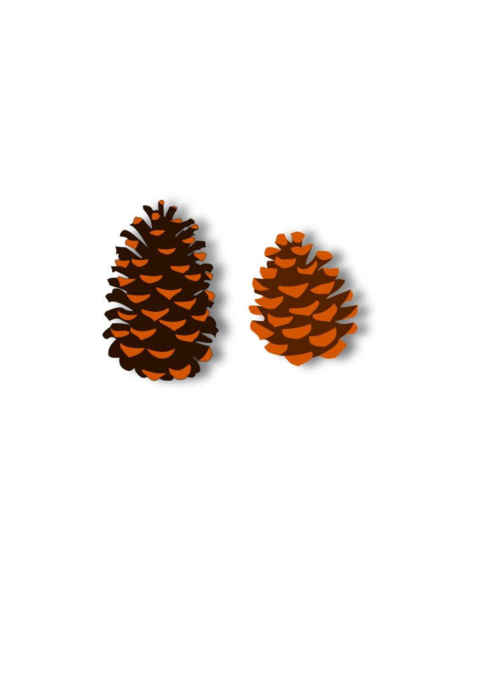 Layered Pine Cone SVG, Cutting File, Forest Decoration or Embellishment ...
