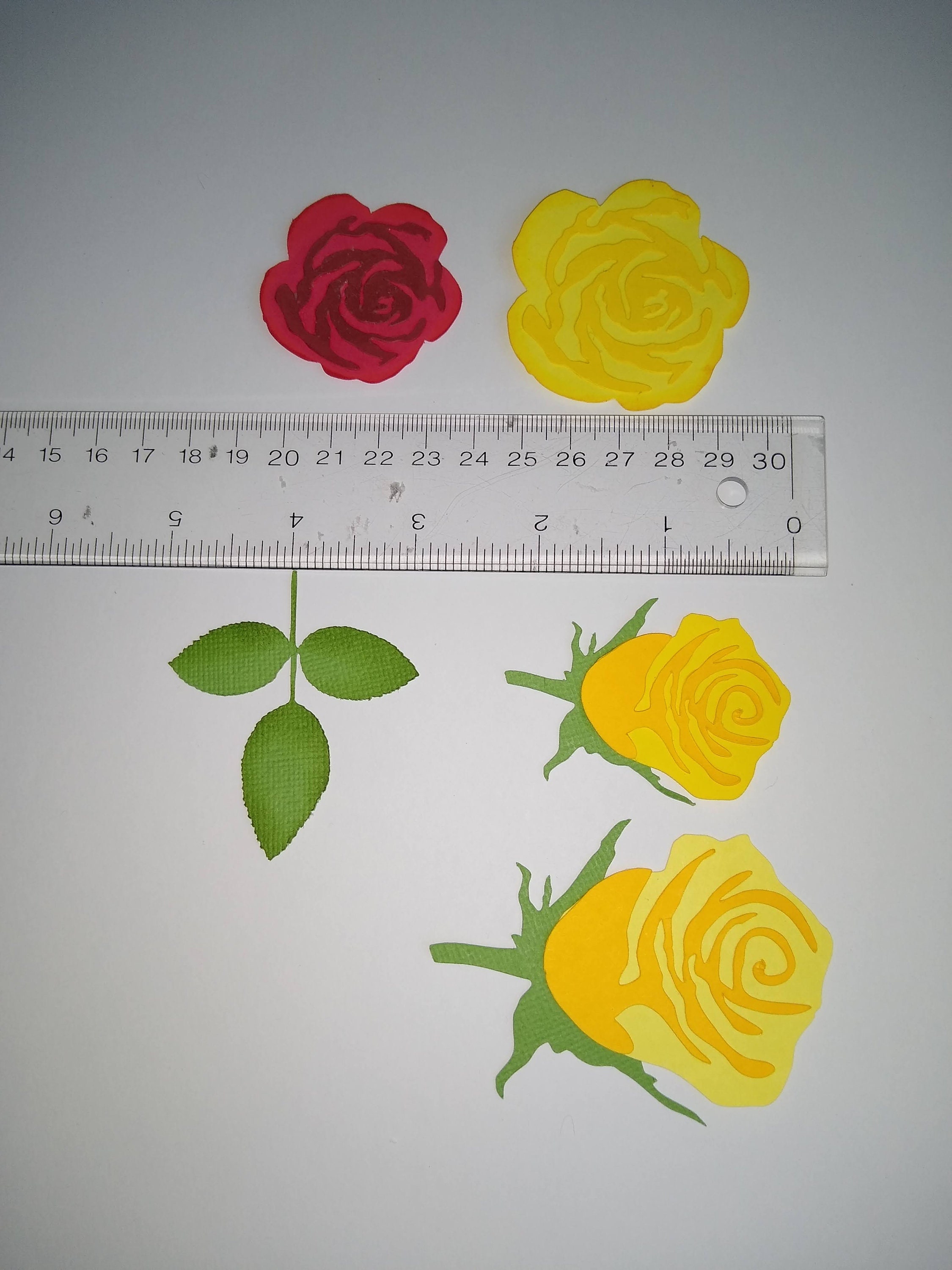 Layered Rose and Rosebud SVG, Foliage, Garden, Cricut Cutting File - Etsy