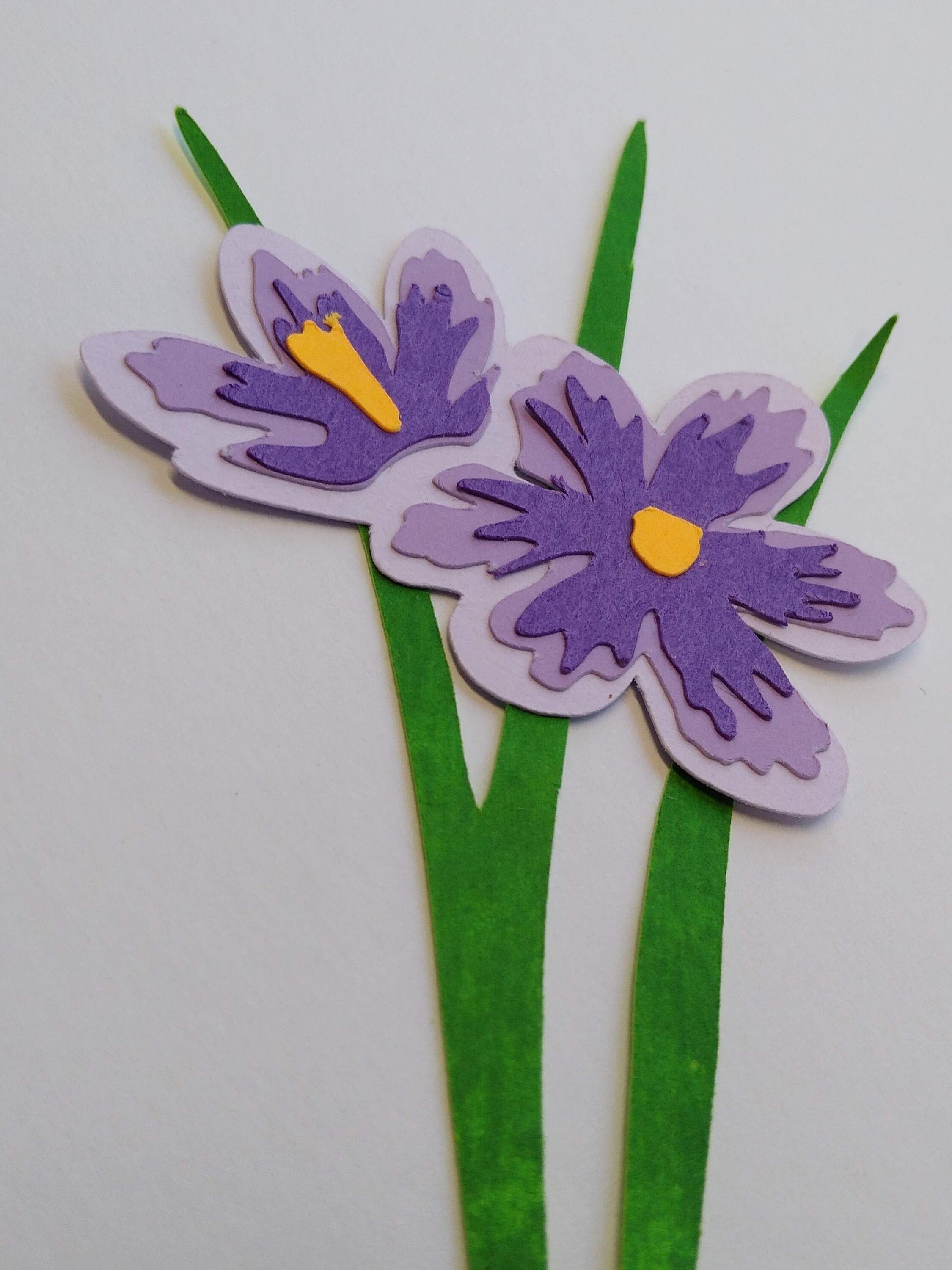 Layered Crocus Bouquet SVG, Floral Cutting File for Cutting Machines ...