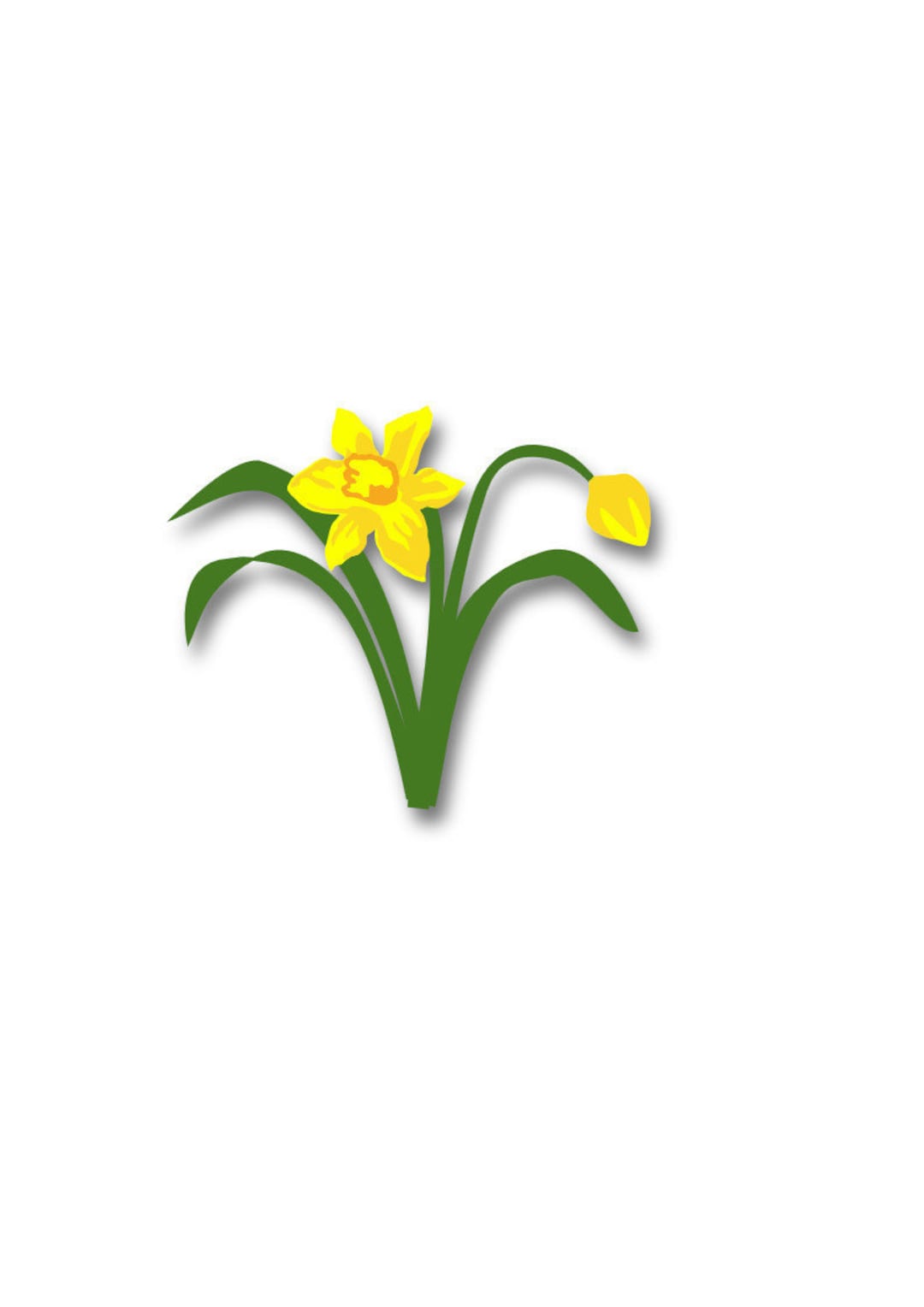 Layered Daffodil SVG, Floral, Spring, Digital Cutting File, Die Cutting ...