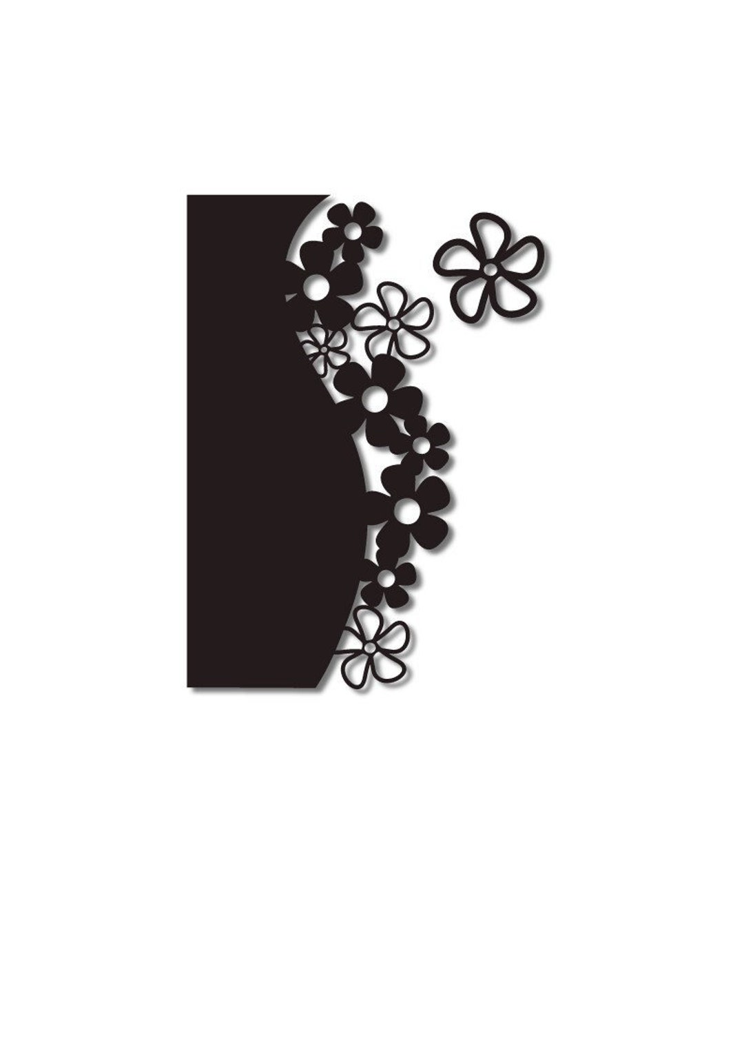 Floral Border SVG, for Card Making or Paper Crafts, Nature, Garden ...