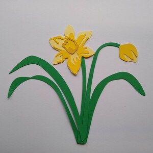 Layered Daffodil SVG, Floral, Spring, Digital Cutting File, Die Cutting ...