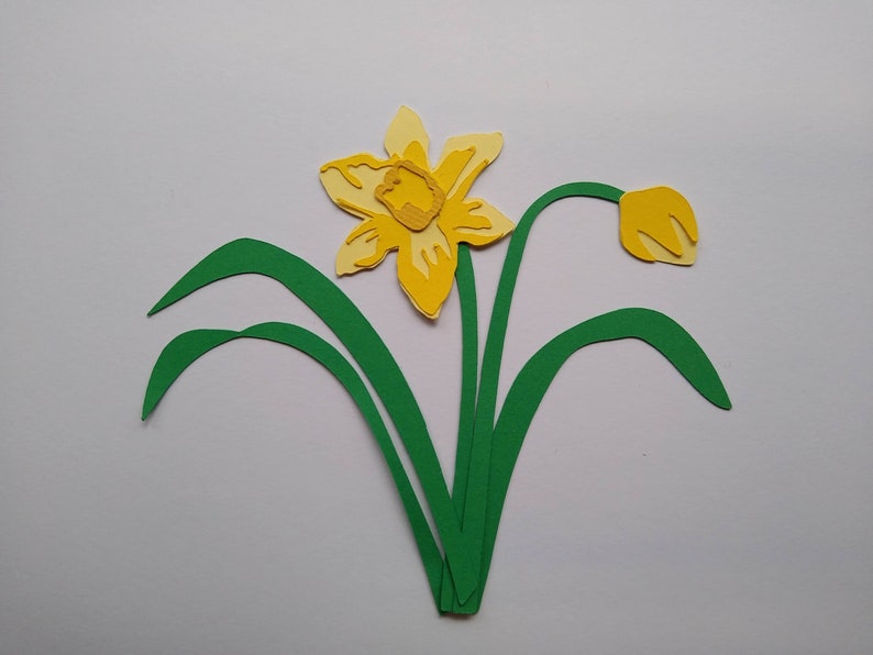 Layered Daffodil SVG, Floral, Spring, Digital Cutting File, Die Cutting ...