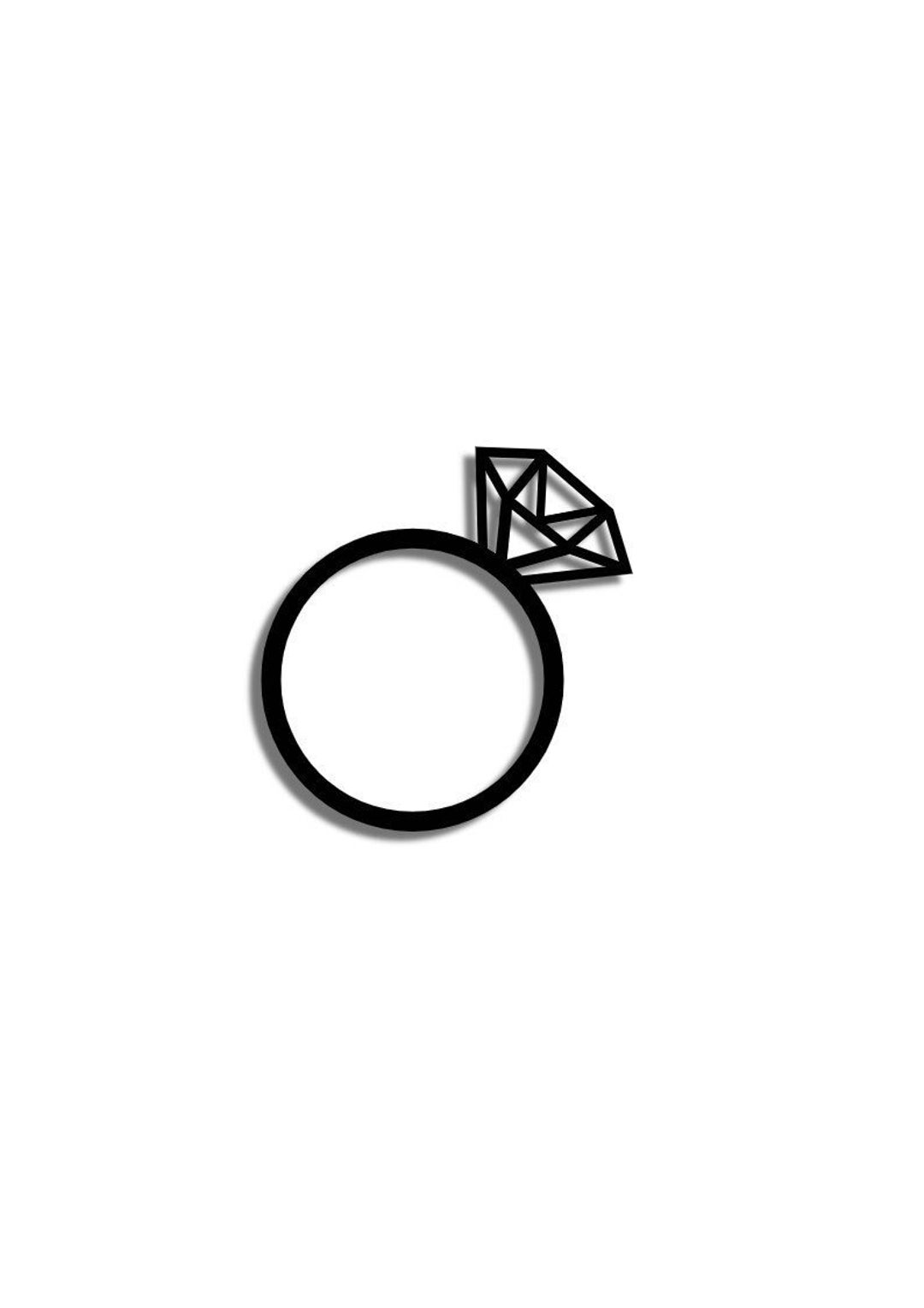 Diamond Ring Svg, Digital File for Cutting Machines, Cricut, Wedding ...