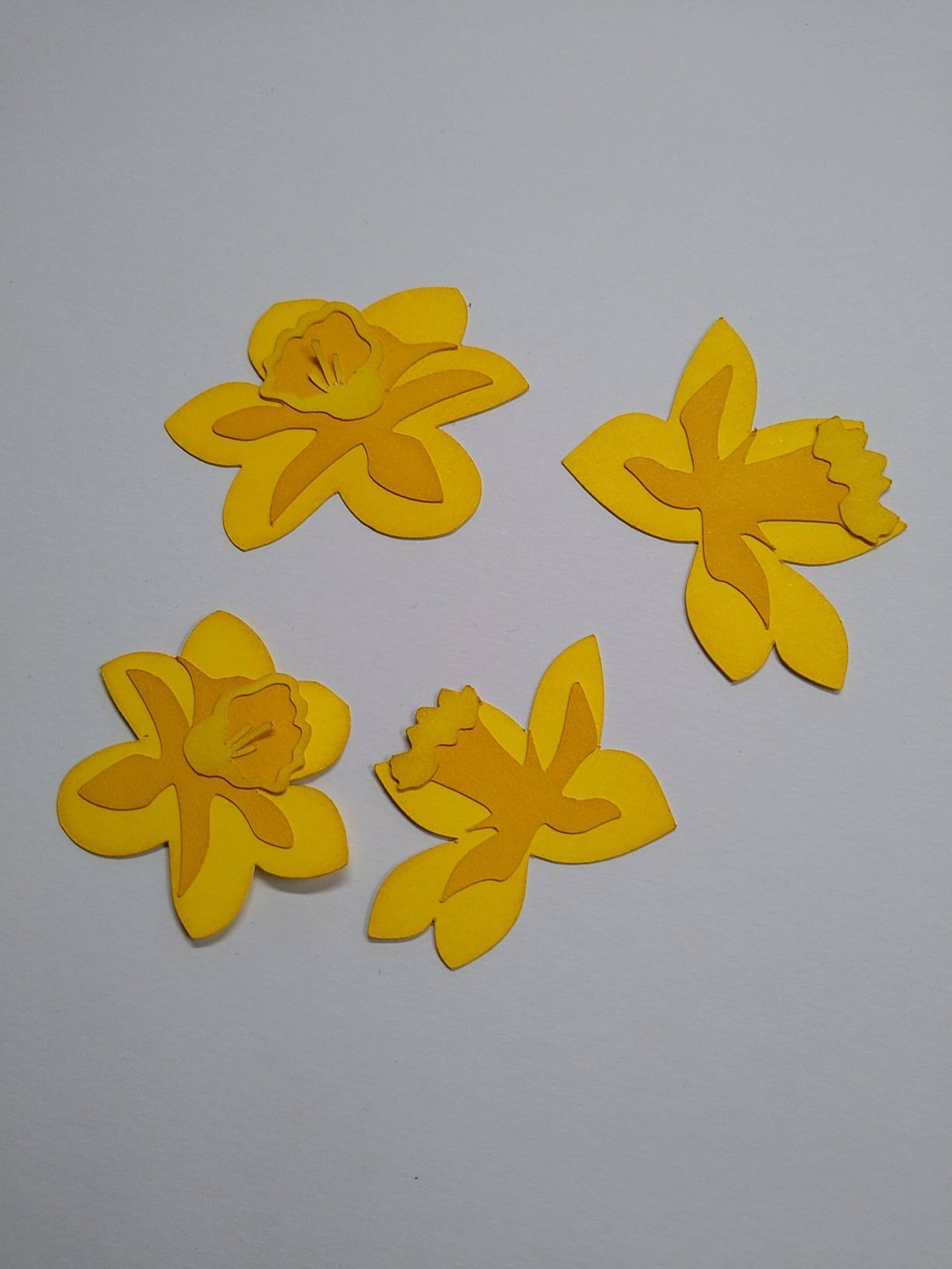 Layered Daffodil SVG, Digital Cutting File, Floral, Jpg Dxf Eps Pdf Png ...