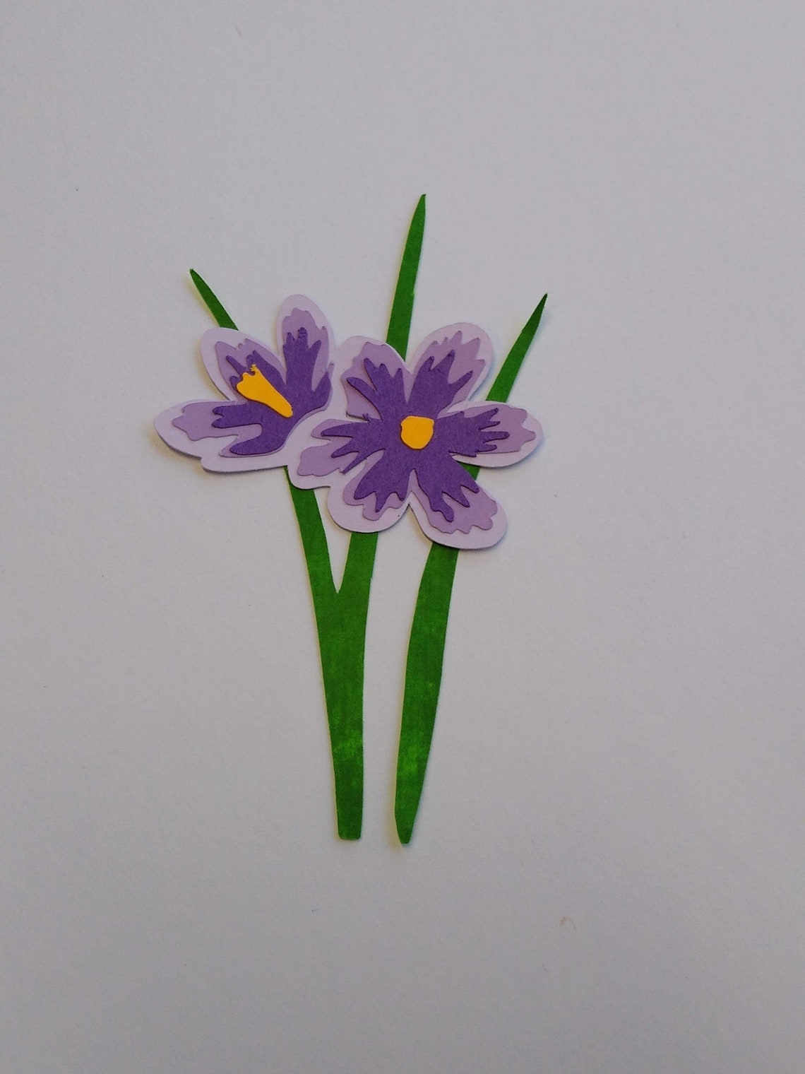 Layered Crocus Bouquet SVG, Floral Cutting File for Cutting Machines ...