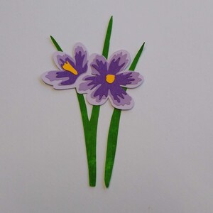 Layered Crocus Bouquet SVG, Floral Cutting File for Cutting Machines ...