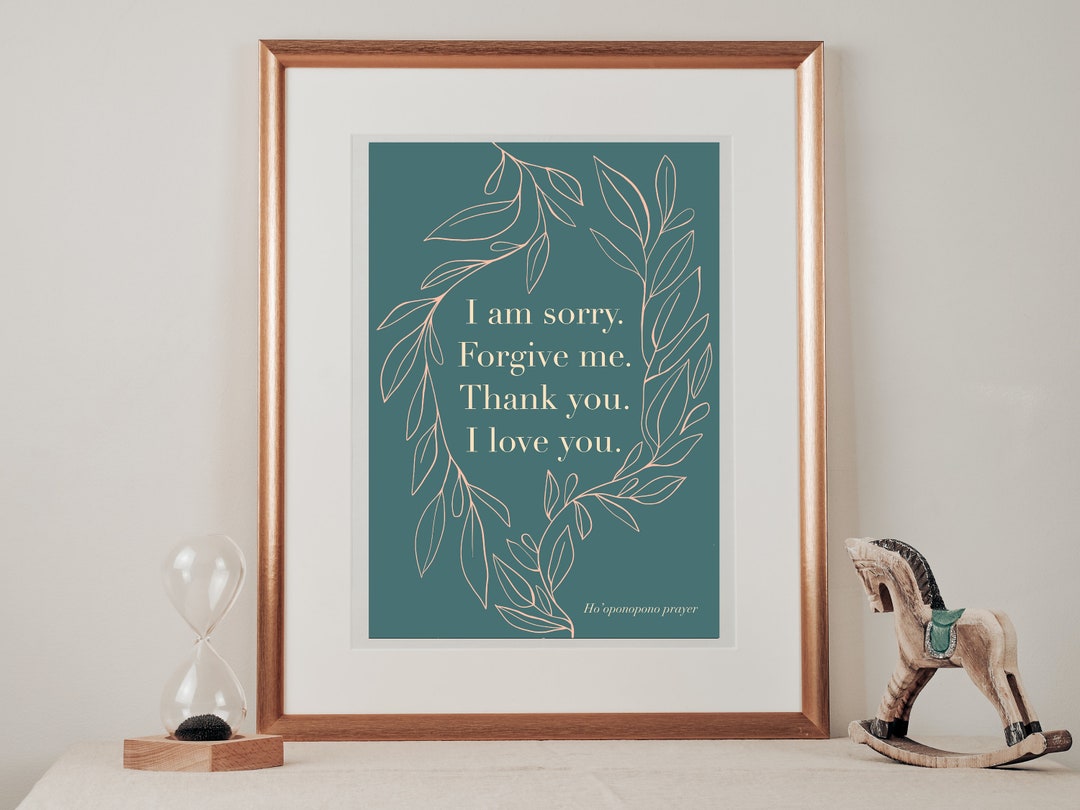 Printable Ho'oponopono Prayer. Instant Download Wall Art. Hawaii Prayer ...