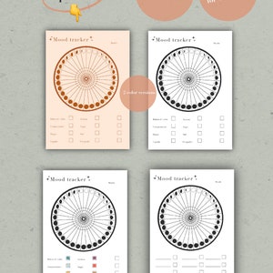 Mood Tracker, Pdf Moon Tracker, Mood Tracker Ipad, Period Tracker, Mood ...