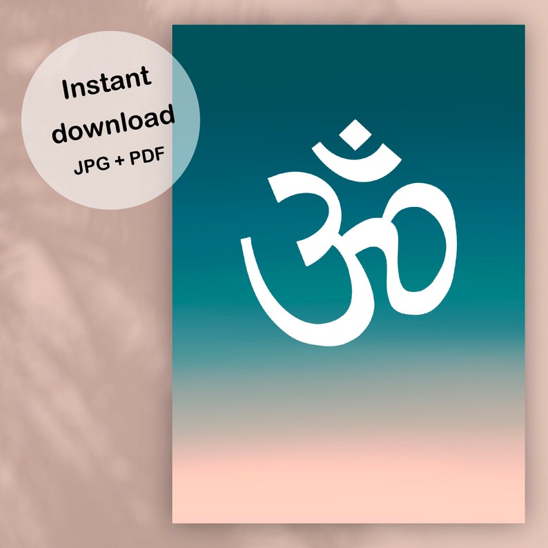 Om Printable Art, Om Symbol, Om Poster, Yoga Art - Etsy