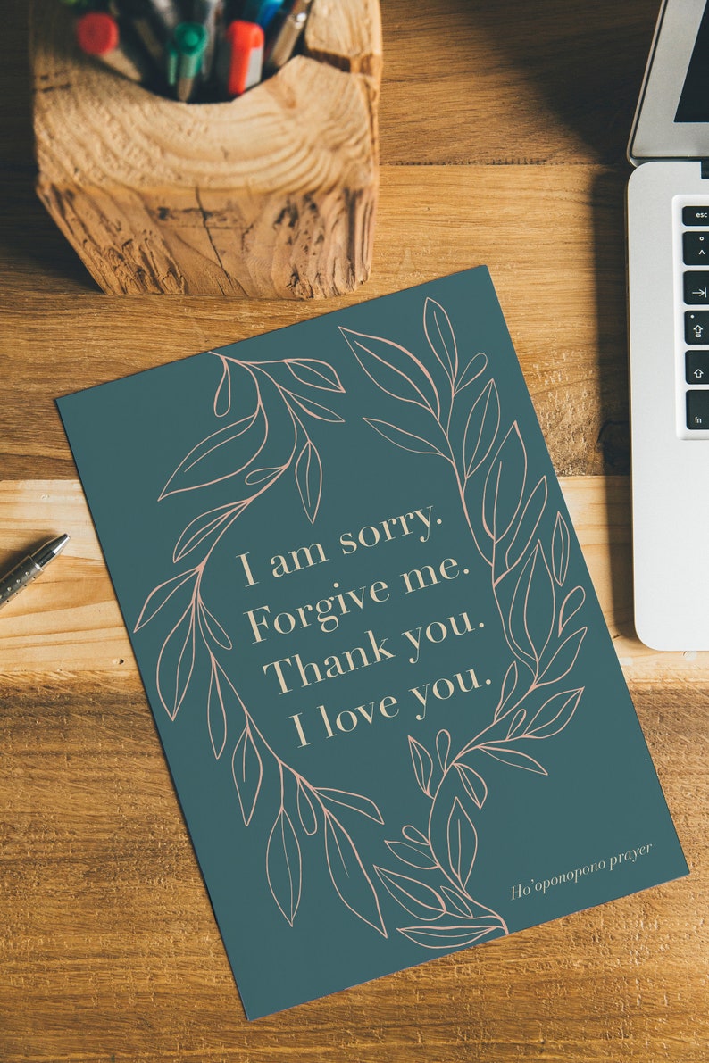 Printable Ho'oponopono Prayer. Instant Download Wall Art. Hawaii Prayer ...