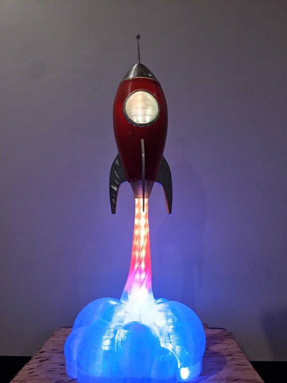 Rocket Lamp | Etsy