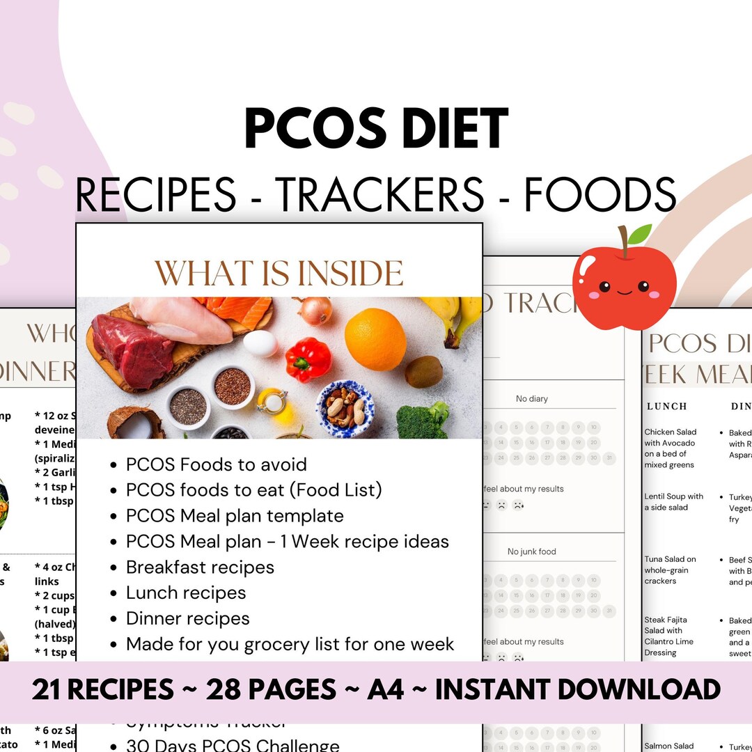 PCOS Diet: Meal Planner & Recipe Guide | PCOS Meal Plan, Food List ...