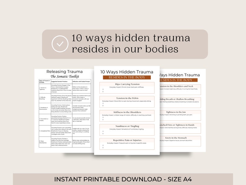 Somatic Exercises and Healing Trauma. Grounding and Mindfulness ...