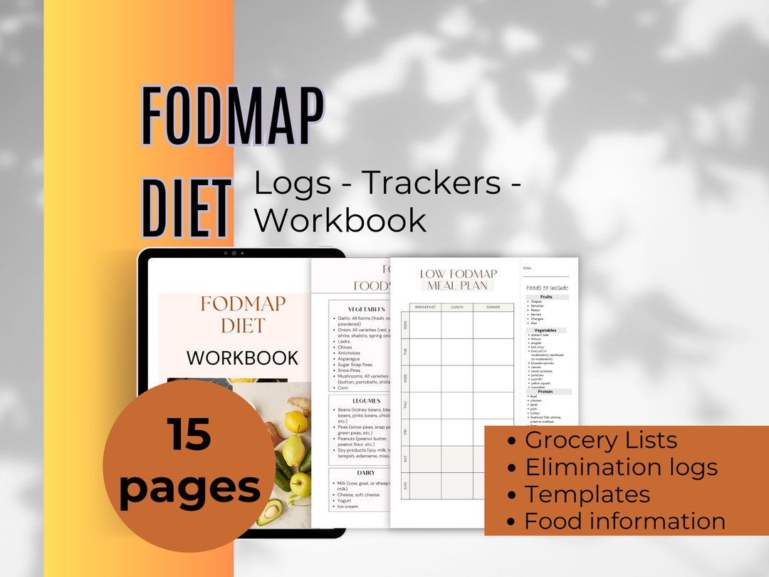 FODMAP Food List FODMAP Meal Plan, Grocery List, Printable Health ...